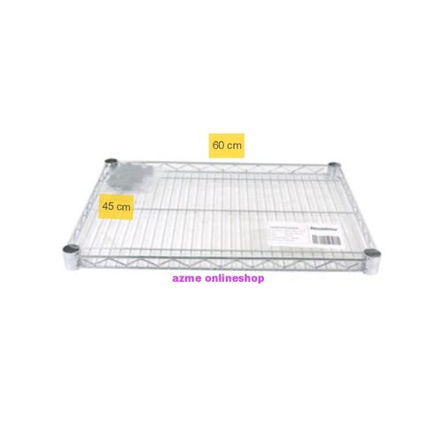 Jual krisbow ambalan rak besi silver_wire rack heavy duty 60x45 cm ...