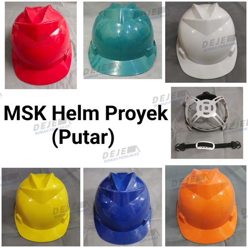 Jual MSK Helm Topi Proyek Tukang Kuli Bangunan SNI ANSI MODEL PUTAR ...