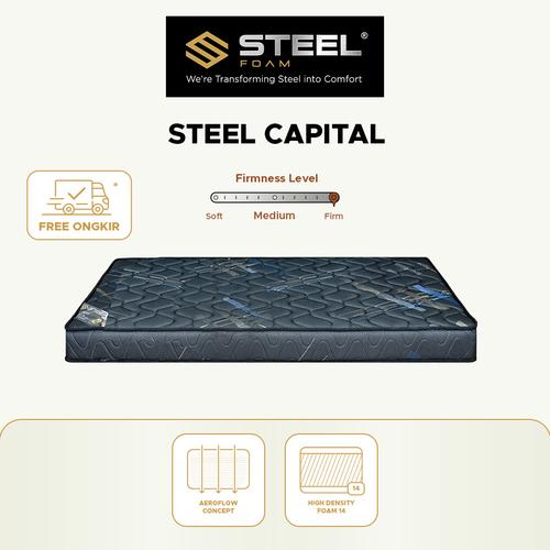 Jual Matras Kasur Busa Tipe Capital - Steel Foam - 25 cm (Hitam ...