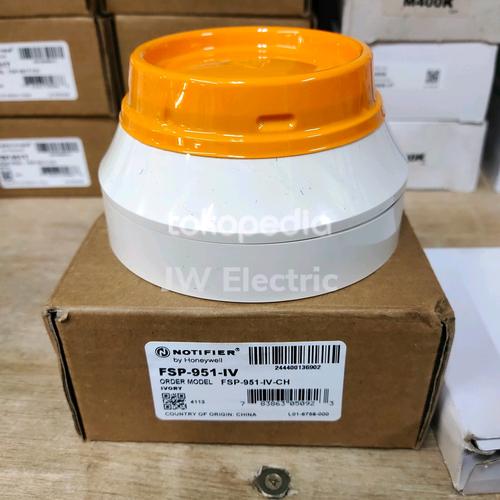 Jual Addressable Smoke Detector Notifier FSP-951-IV + Base B501 ...
