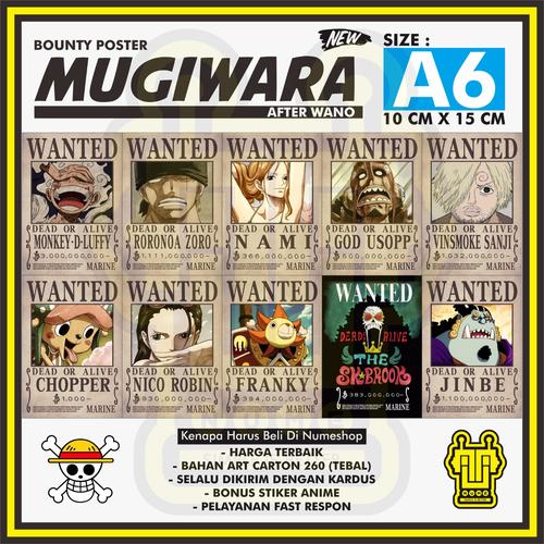 Promo Poster Bounty Poster Wanted Anime One Piece Mugiwara Straw hat ...
