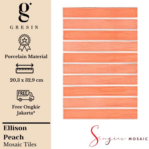 Jual Peach Ellison Singres Mosaic Tiles | Mosaic Keramik - Jakarta ...