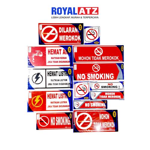 Jual Label Acrylic / Sign Board Label Peringatan & Himbauan Versi 2 ...