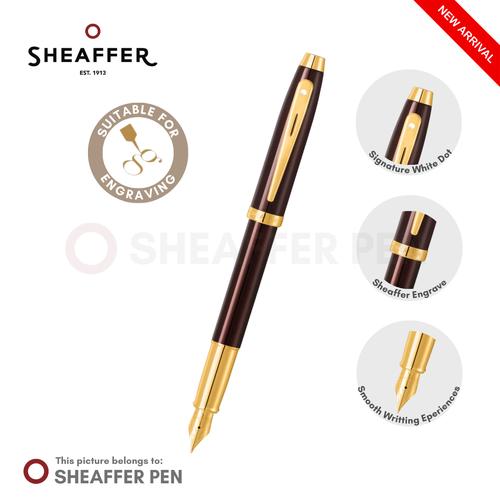 Jual Sheaffer 100 Glossy Coffee Brown With PVD Gold-Tone Fountain Pen - Jakarta Utara - Sheaffer ...