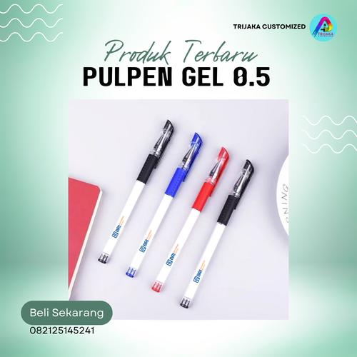 Jual Pulpen Gel Custom / Custom Gel Pen 0.5 / Pulpen Gel Warna Custom ...