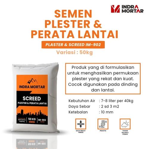 Jual Semen Instan Mortar | Plester Dinding & Perata Lantai, Screed | Indra - Kab. Tangerang ...