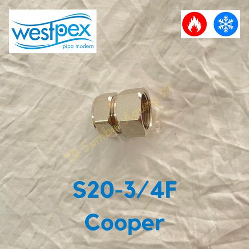 Jual Sok Sock Sambung Fitting WESTPEX Cooper S20-3/4”F / Sambungan air panas - Jakarta Barat ...