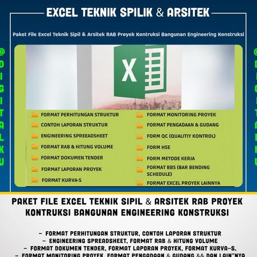 Jual Ready Paket File Excel Teknik Sipil & Arsitek Rab Proyek Kontruksi ...