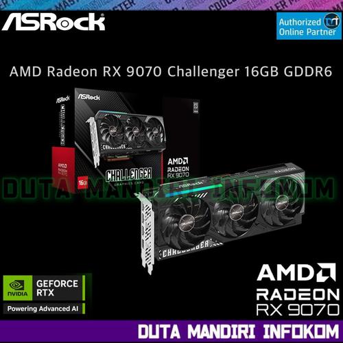 Promo ASRock AMD Radeon RX 9070 CHALLENGER 16GB GDDR6 256Bit PCIe 5.0 ...