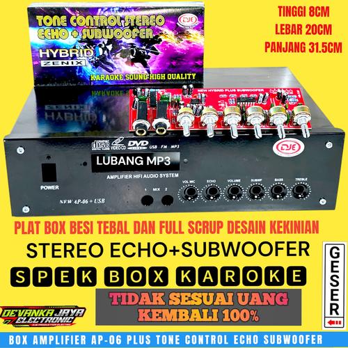 Jual Box Amplifier Nuw AP-06 Plat Besi Cocok Buat Tone Control Stereo ...