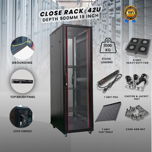 Jual Rack server 42U depth 900mm + Wallmount 15U Murah + tatakan rack ...