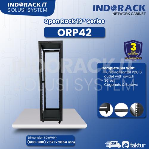 Jual Open Rack Post 42U INDORACK ORP42 Rack Server 42U depth 600mm ...