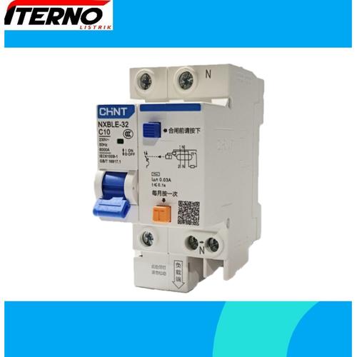 Jual RCBO MCB ELCB CHINT NXBLE-32 1P+N 30mA 6A 10A 16A 20A 25A 32A 6kA Pengganti NXBLE-63 - 16A ...