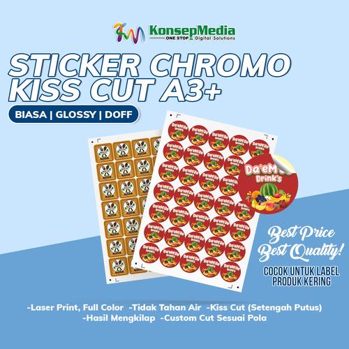 Jual Sticker Chromo / Kromo Kiss Cut A3+ | Cetak Stiker Label - Kota ...