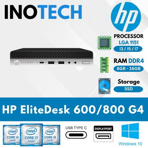 Jual Mini Pc Hp Elite Desk 600 / 800 G4 Tiny Core i3 / i5 / i7 Gen 8th ...