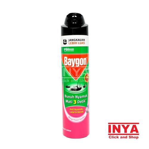 Promo Baygon Wangi Flower Garden Anti Nyamuk, Lalat dan Kecoa 600ml ...