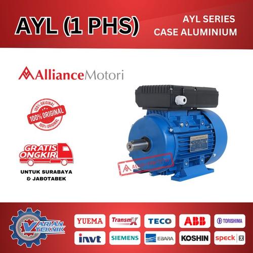 Jual Motor Alliance 1PHS 2P 7.5HP/5.5KW 3000RPM B3 Foot Mounted Fr132 ...