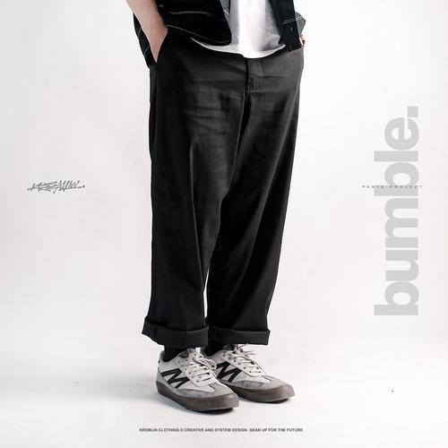 Promo KREMLIN Celana Chino Loose Fit Baggy Long Pants - Black - Bumble ...