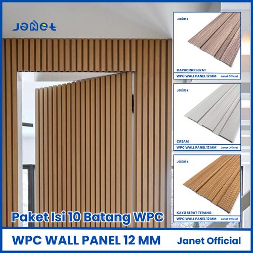 Promo (Paket 10 Batang) WPC wall Panel 12mm Dekorasi Dinding Premium Kayu | Wallpanel Woodpanel ...
