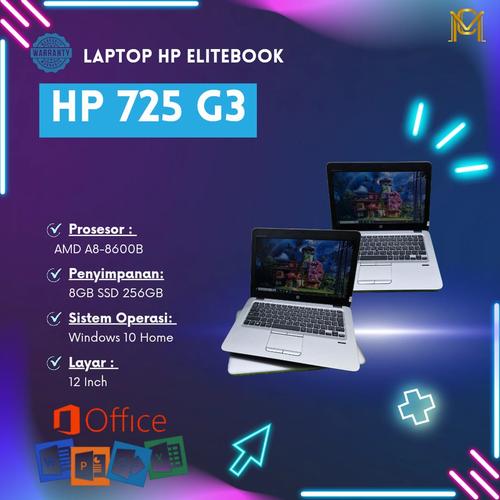 Jual Laptop HP Elite Book 725 G3 AMD Pro A8 gen 8600B ram 8GB/SSD 256GB - Jakarta Pusat - mytc ...