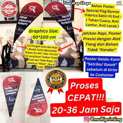 Promo Backpack banner (Tas Bendera Lari) + Vest Banner Flag + Cetak ...