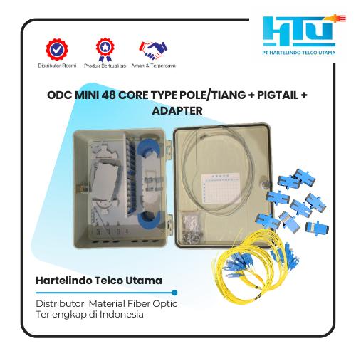Jual ODC 48C SC UPC Full Set Pigtail dan Adapter Type Gantung di Tiang ...