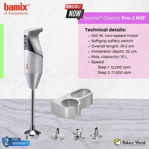 Jual professional hand blender - bamix gastro 200 pro 2 nsf - Putih ...