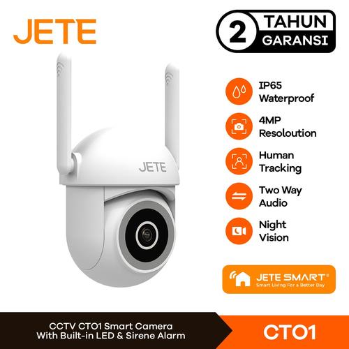Jual JETE CCTV CTO1 Ip Cam Outdoor 4mp Smart Camera AI Detection Clear ...