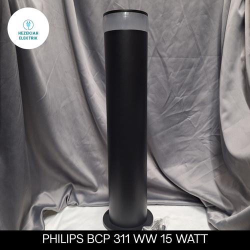 Jual LAMPU TAMAN PHILIPS BCP 311 15 WATT WARM WHITE LAMPU GARDEN BLACK ...