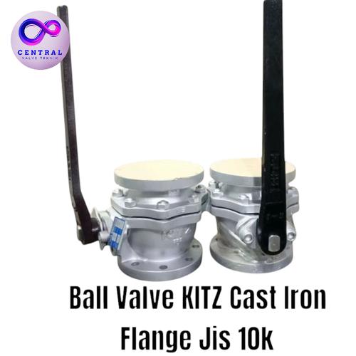 Jual Ball Valve Kitz 3/4" Inch Cast Iron Flange Jis 10K DN20 Original ...