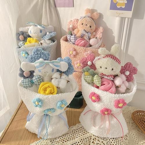Jual Boneka Buket Strawberry Bear Boneka Sanrio Lucu Mewah Hadiah Ulang ...