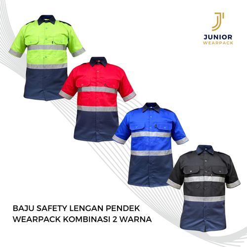 Jual Baju Safety Lengan Pendek - Wearpack Kombinasi 2 Warna - Seragam ...