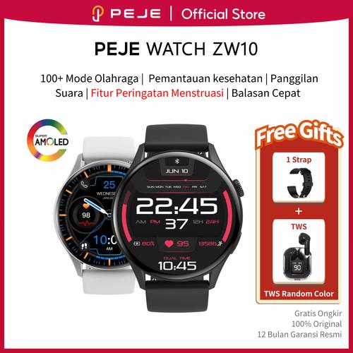 Jual PEJE SMARTWATCH ZW10 AMOLED Jam tangan UNISEX IP68 Waterproof 123 ...