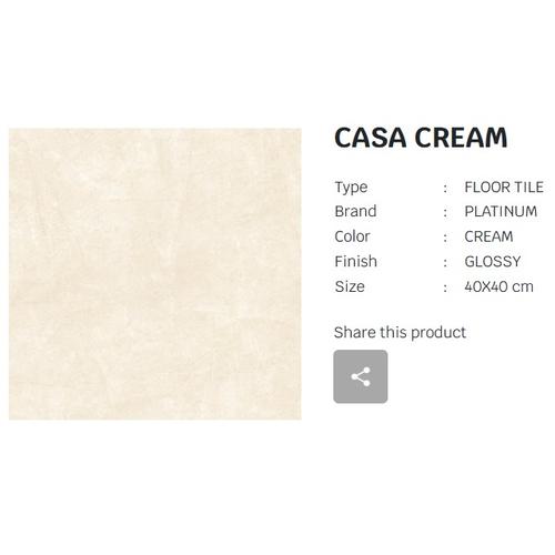 Jual KERAMIK LANTAI 40x40 CASA CREAM KW C PLATINUM // KERAMIK LANTAI GLOSSY - Kota Cimahi ...