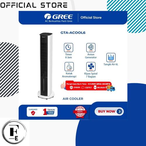 Promo GREE ACOOL6 Air Cooler Tower Fan kipas Penyejuk Pendingin Ruangan ...