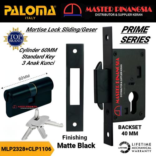 Jual PALOMA MLP 2328+CLP 1106 Mortise Lock Sliding 40MM Lockset Pintu ...