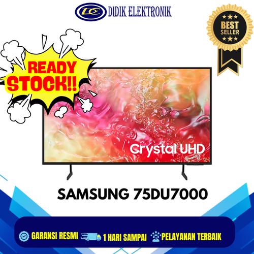 Promo Samsung 75DU7000 Smart TV 75 Inch Crystal UHD 4K Purcolor DU7000 UA75DU7000KXXD NEW 2024 ...