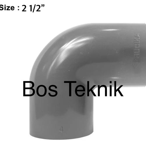 Jual Elbow pvc 2 1/2 inch rucika aw / knee pvc 2 1/2 tebal 90 derajat ...