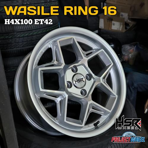 Jual Velg racing ring 16 HSR Wasile Silver Polish pcd 4x100 r16 ...