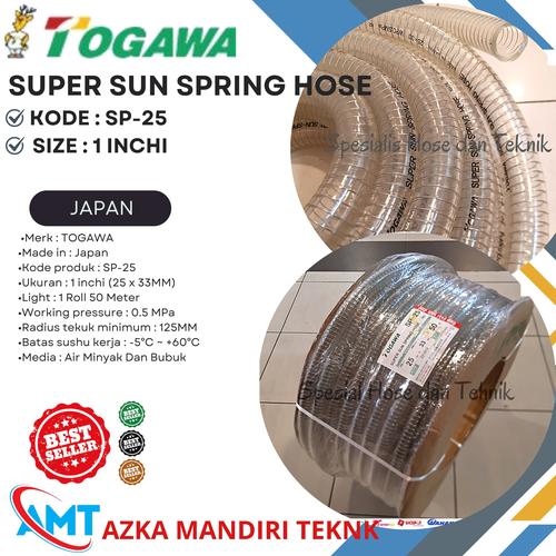 Jual TOGAWA SUPER SUN SPRING HOSE (SP-25) 1 INCHI 1 ROLL 50 METER - 1 ...