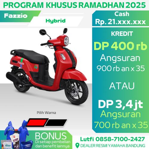 Jual Yamaha Fazzio Hybrid 2025 Merah / Fazzio Hybrid Neo Merah / Fazzio ...
