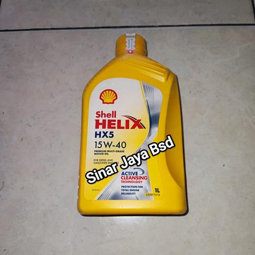 Jual Oli Shell Helix HX5 15W-40 4 Liter Galon Asli Khusus Mobil Bensin ...