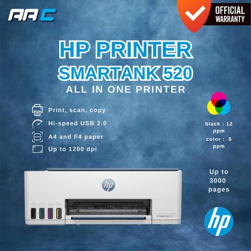 Jual PRINTER HP SMARTANK 520 PRINT SCAN COPY AIO 520 ALL-IN-ONE ...