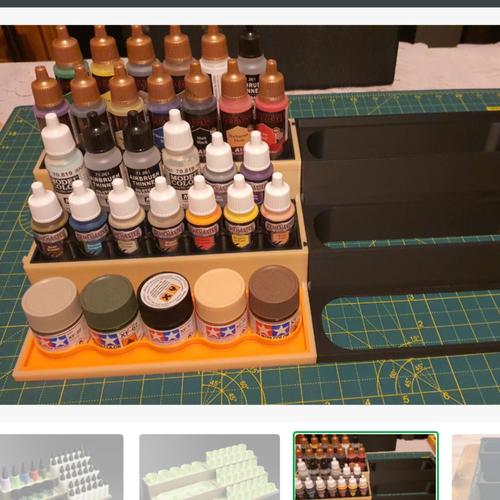 Jual rak untuk cat vallejo acrylo tamiya citadel dan lain2 Table Top Paint Rack - Hijau - Kab ...