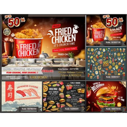 Jual Wallpaper Dinding Custom 3D Resto | Resto Burger | Cafe | Kafe ...