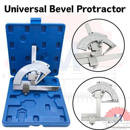 Jual Universal Bevel Protractor alat ukur sudut presisi 320 derajat ...