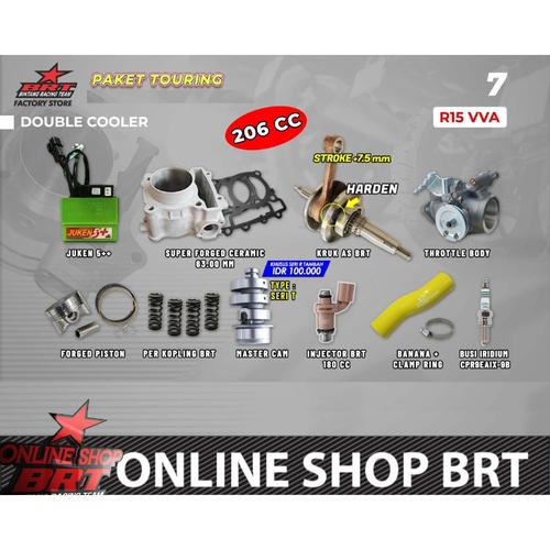 Jual PAKET TOURING BORE UP CERAMIC TOURING 7 BRT R15VVA R15 VVA V3 ...