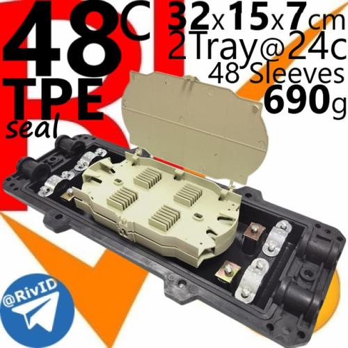 Jual Splice Closure 12 24 Core Fiber Optic 12C 24C Joint Box 12core ...