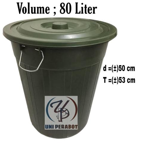 Jual Ember besar 80 Liter/Tong air/Ember Tutup 80 Liter Plastik Gagang ...