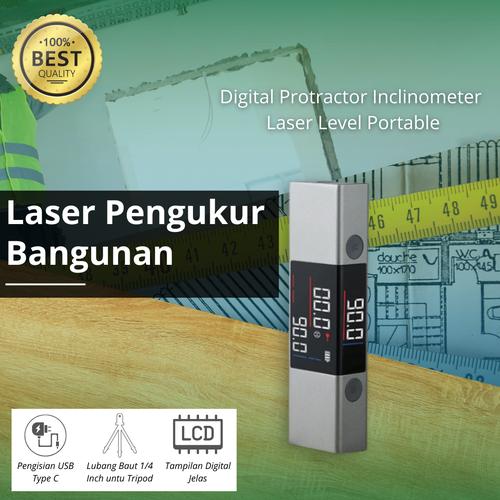 Jual Digital Protractor Laser Level Mini Portable Alat Ukur Jarak ...